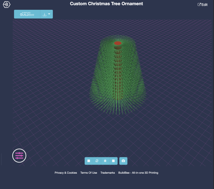 BuildBee | 3D print your own custom Christmas tree decoration